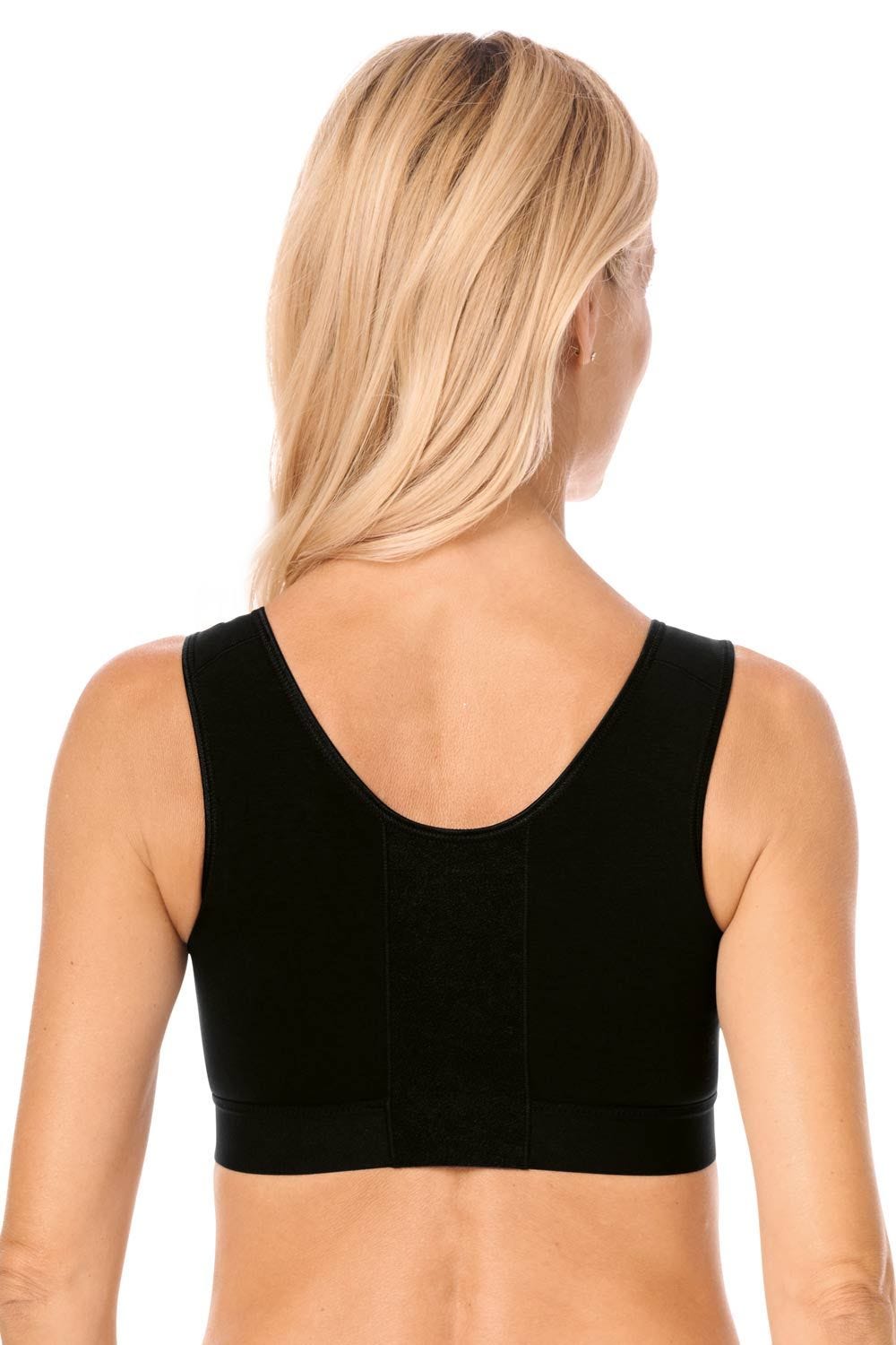 Amoena Sarah Front-Closure Wire-Free Bra | High-Cotton Compression Bra