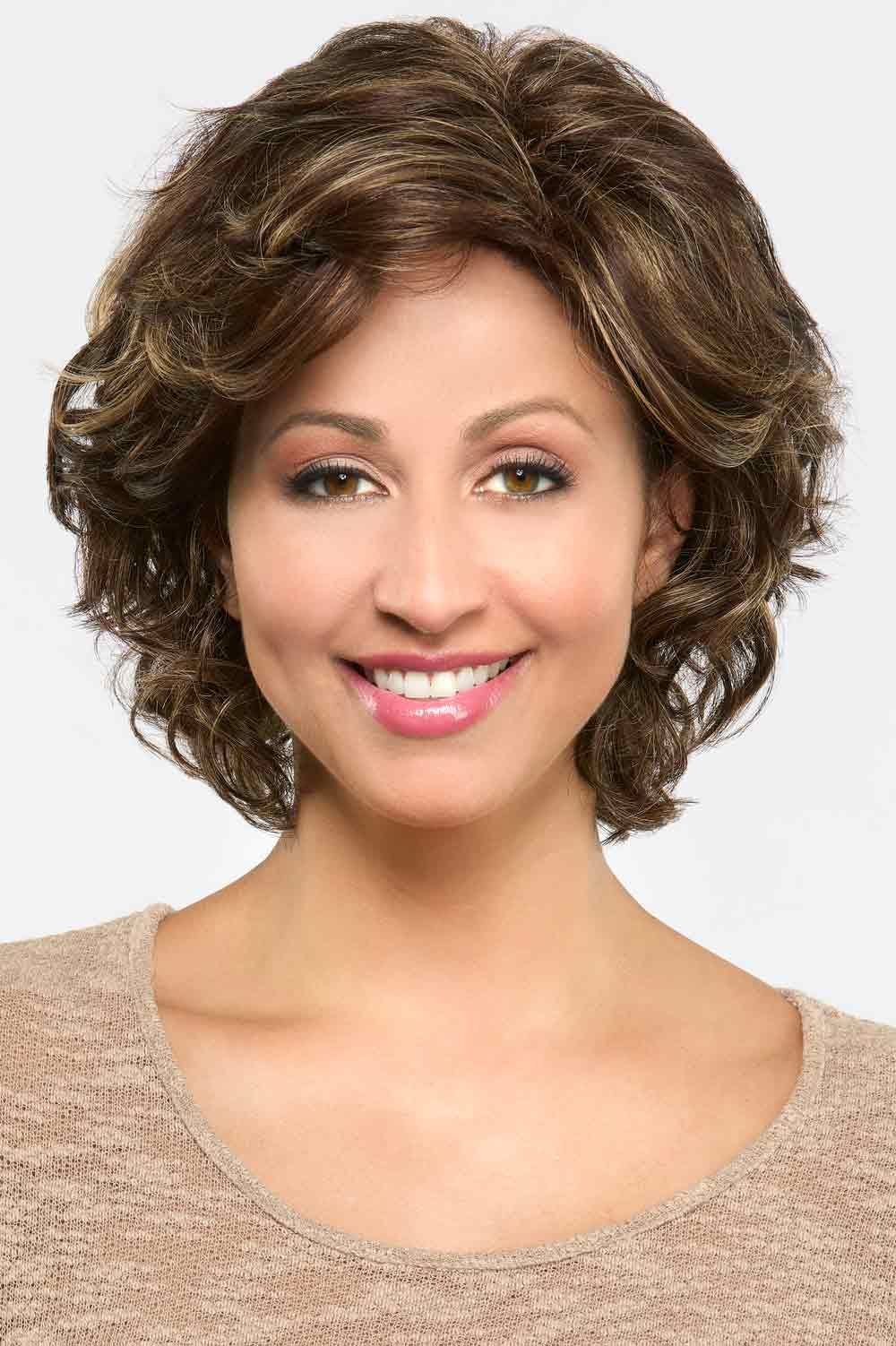 Claire Wig by Henry Margu | Curly Synthetic Medium‑Length Wig with ...