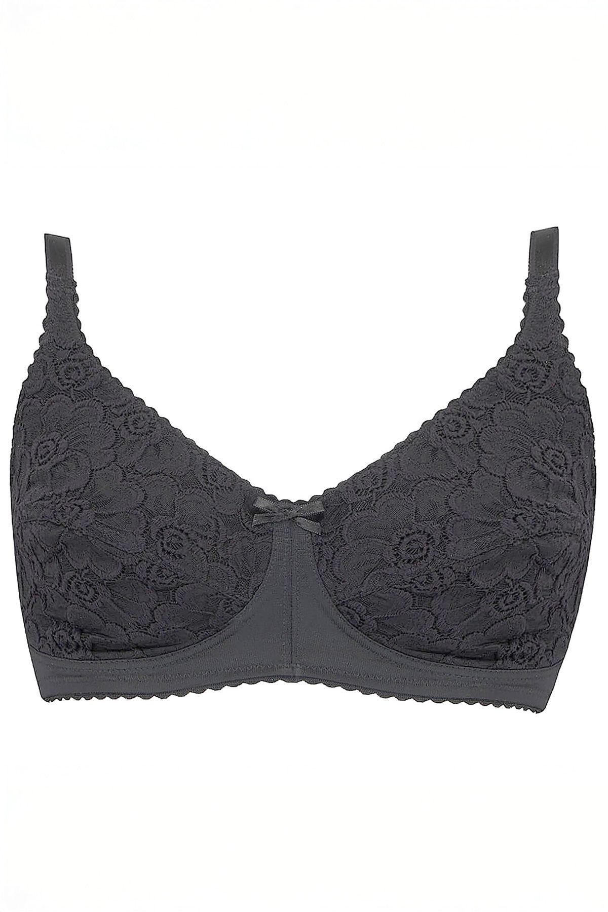 Elizabeth #5395 by Nearly Me | Lace Mastectomy Bra with Prosthesis Pockets
