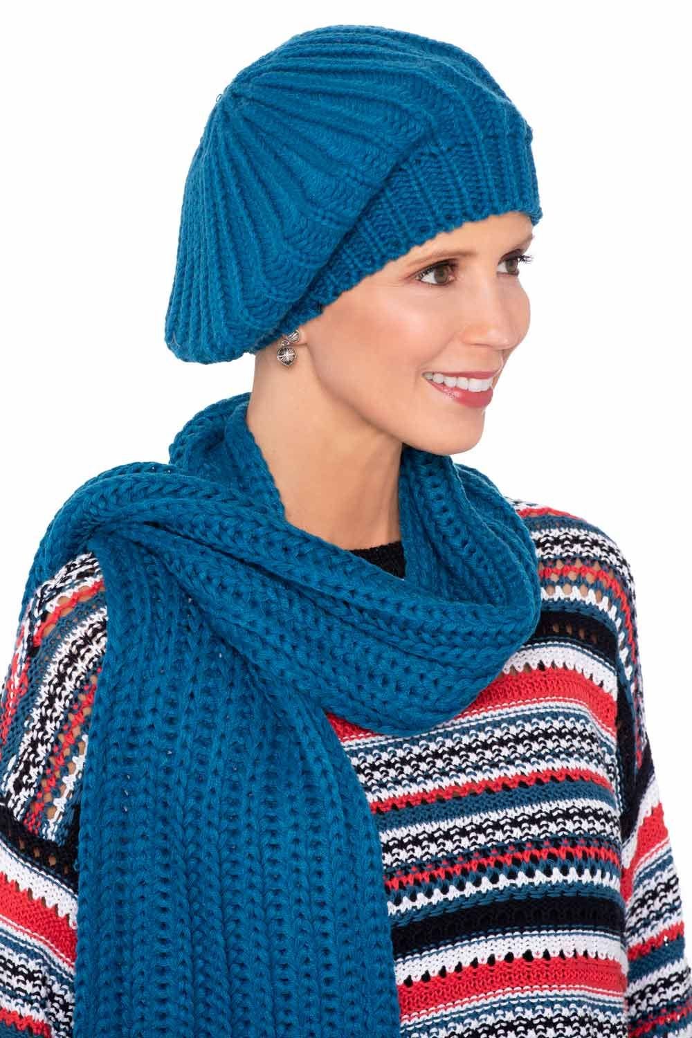 Calla Beret and Scarf Set | Stylish Winter Scarf and Hat Set