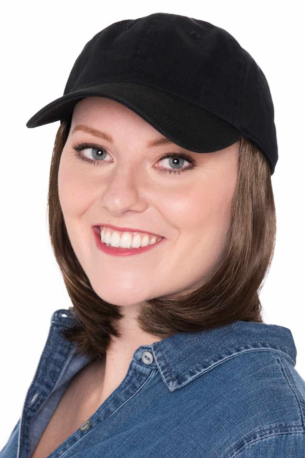 Baseball Cap with Hair | Cardani Iconic Bob Baseball Hat with Hair