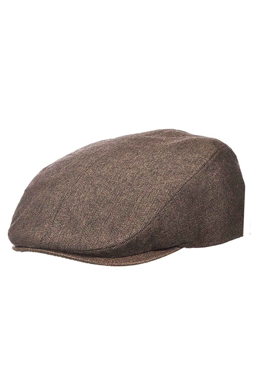 Daniel Herringbone Vegan Leather Brim Driver Cap | Stylish Driver Caps ...