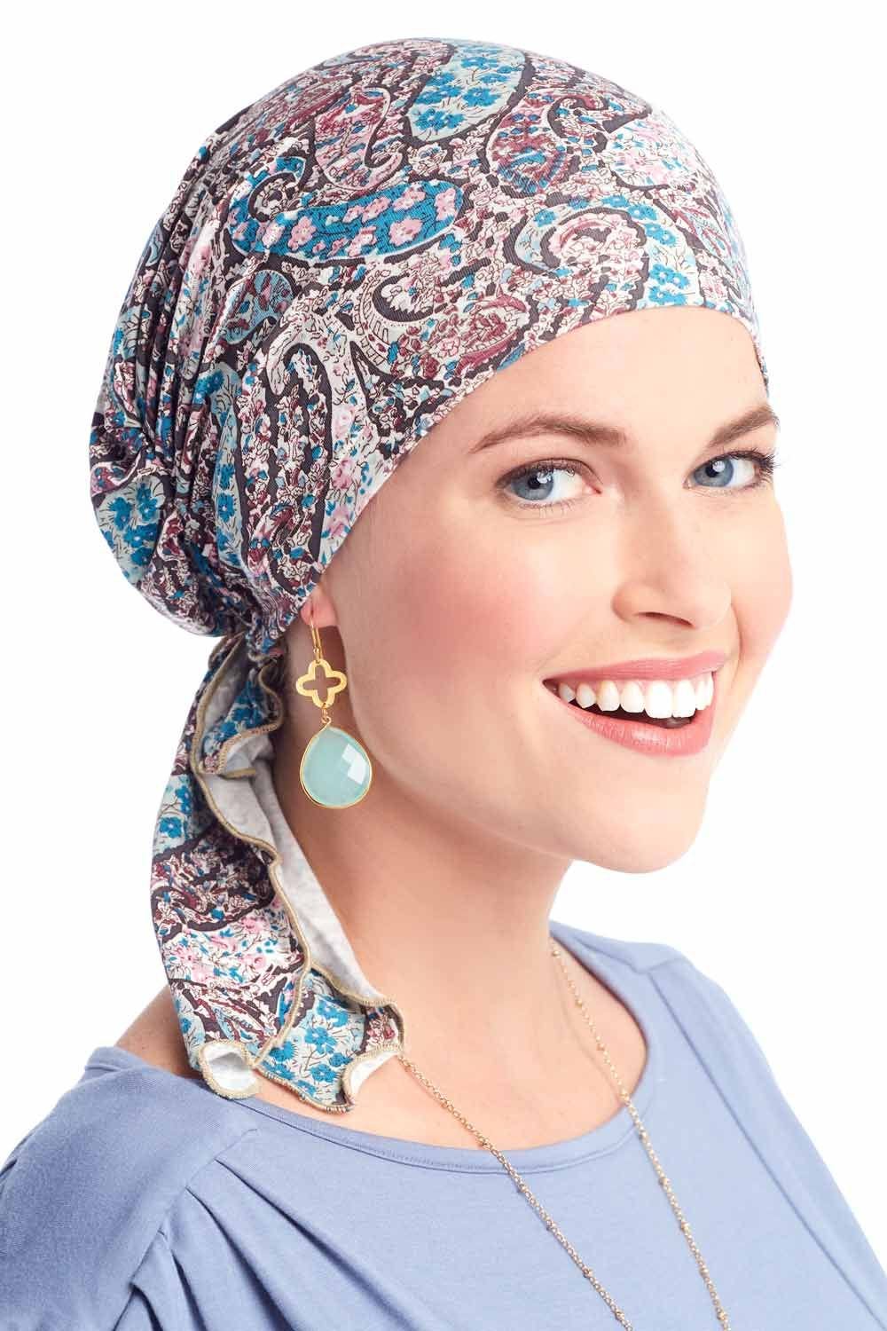 Easy On Pre Tied Head Scarf | Cardani Bamboo Scarves