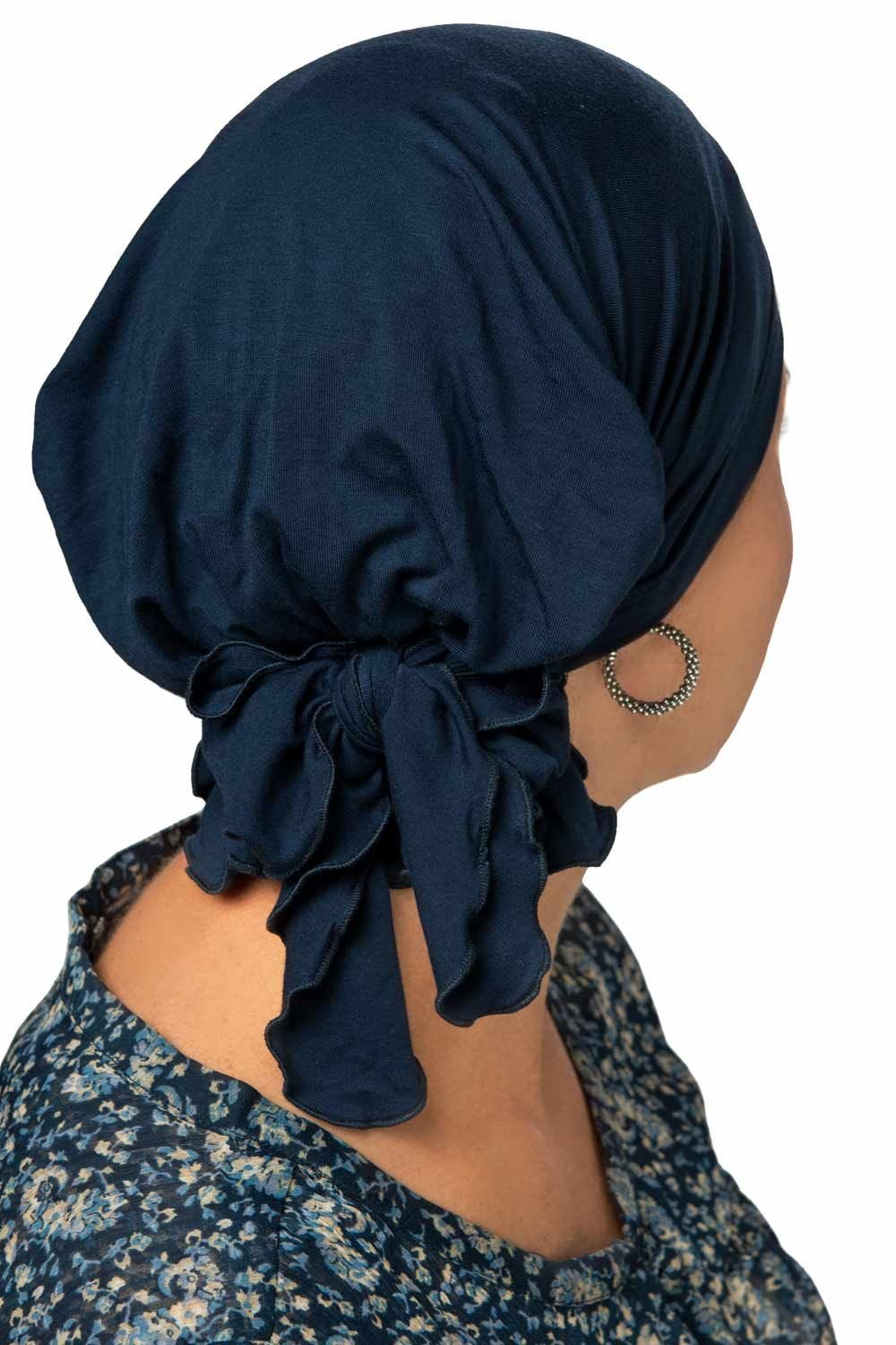 Easy On Pre Tied Head Scarf | Cardani Bamboo Scarves