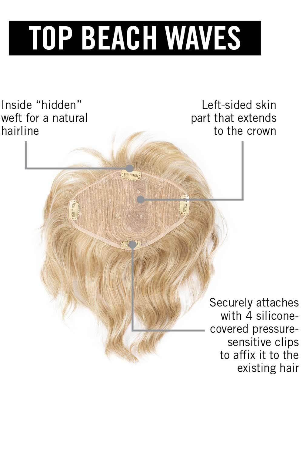 Top Beach Waves Topper by Hairdo | Heat Resistant