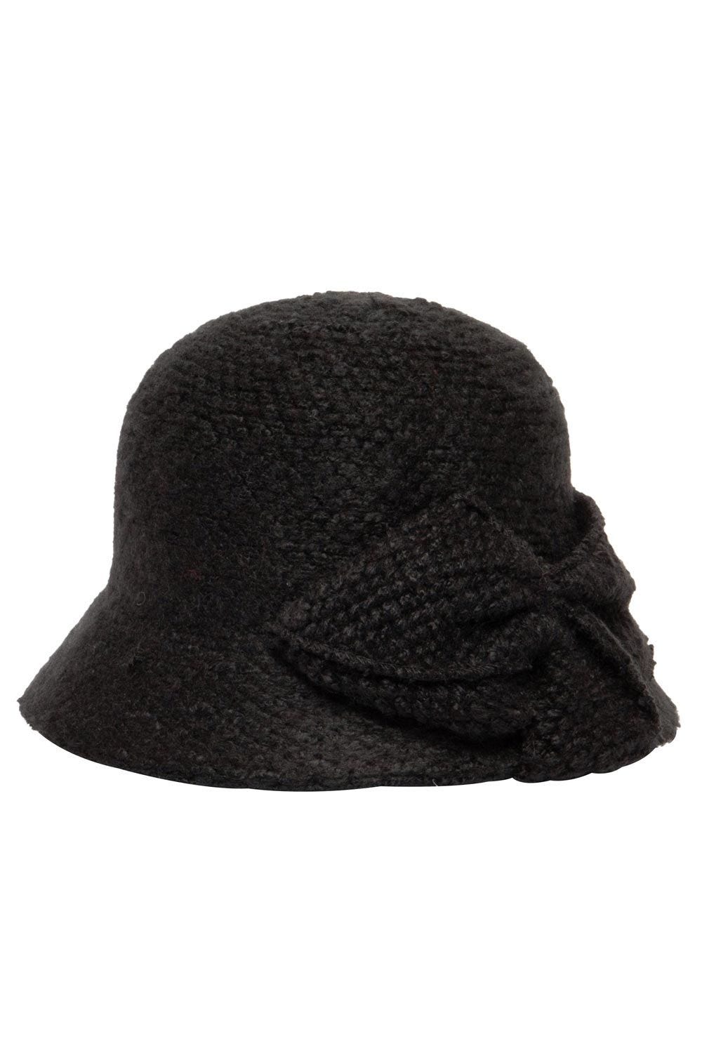Isadora Knit Wrapped Bow Cloche Hat | Vintage Hats for Women