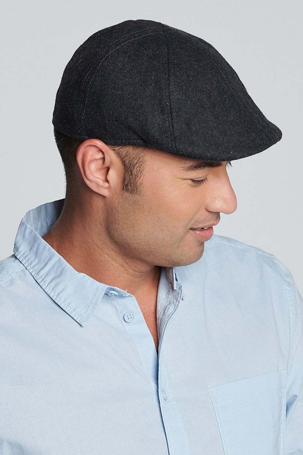 Jared Six Panel Charcoal Driver Cap | Driver Caps for Men
