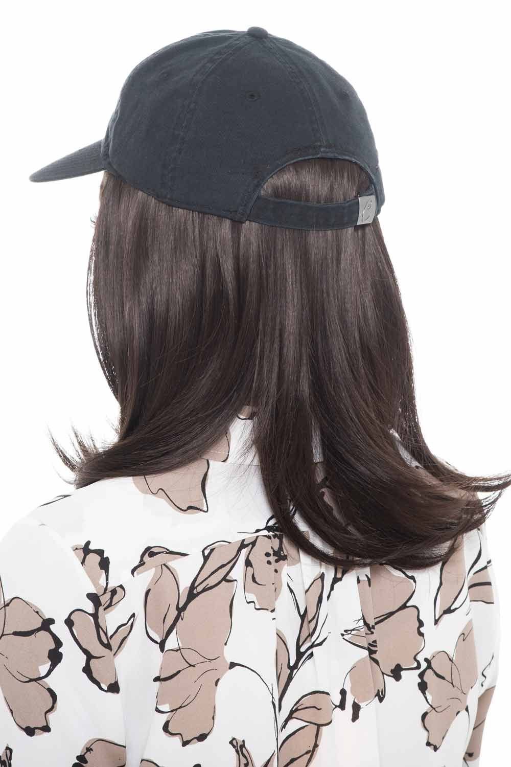 Juliette Baseball Cap with Hair by Cardani | Heat Friendly Long Hair Hat