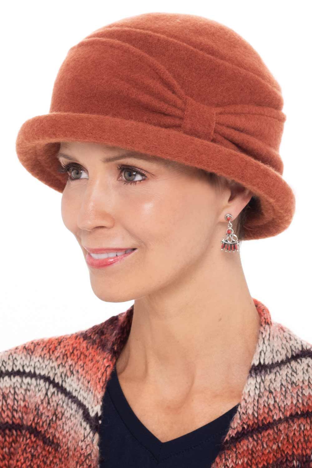 Laina Wool Knot Cloche Hat | Stylish Winter Cloche Hats for Women