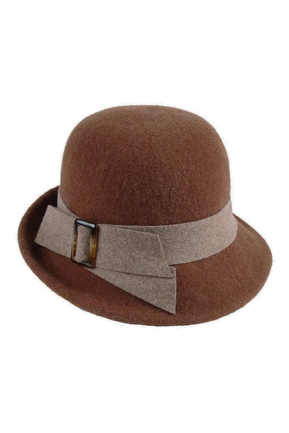 Lena Tortoiseshell Buckle Cloche Hat | Stylish Cloche Hats for Women