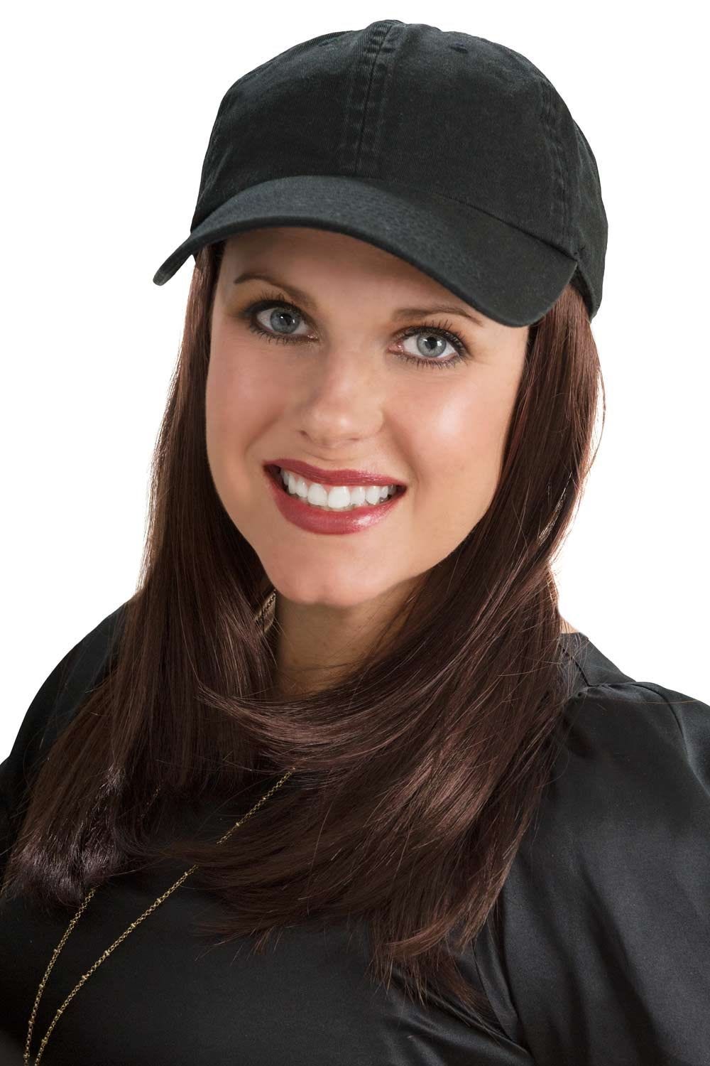 Baseball Cap with Hair | Cardani Long Baseball Hat with Hair