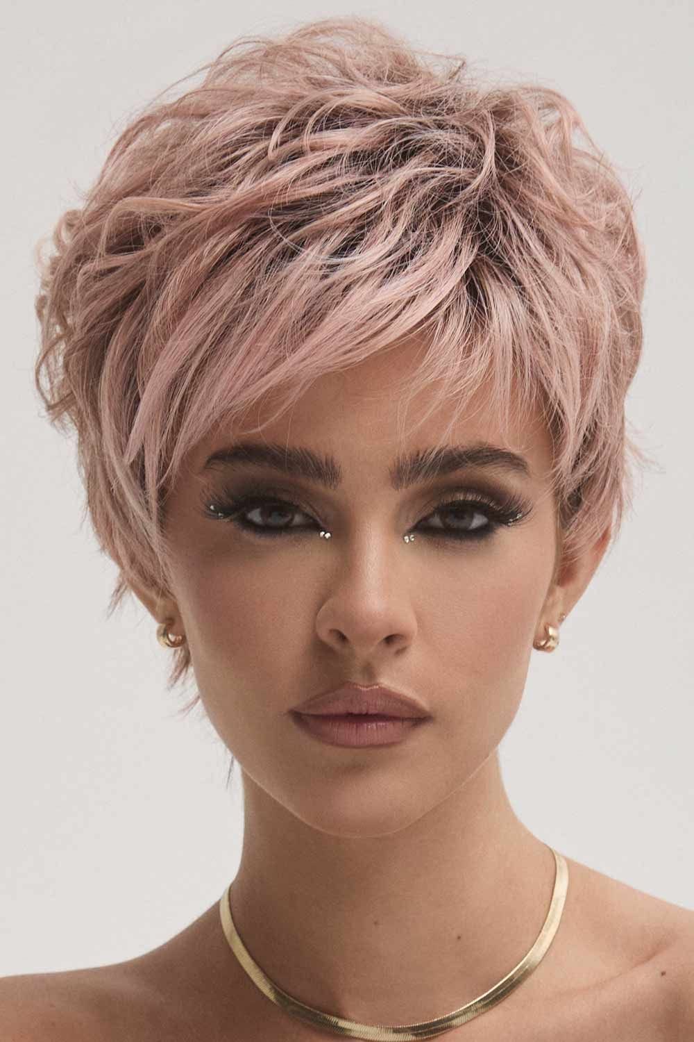 Luca wig by Rene of Paris | Heat-Resistant Short Wig with Tapered ...