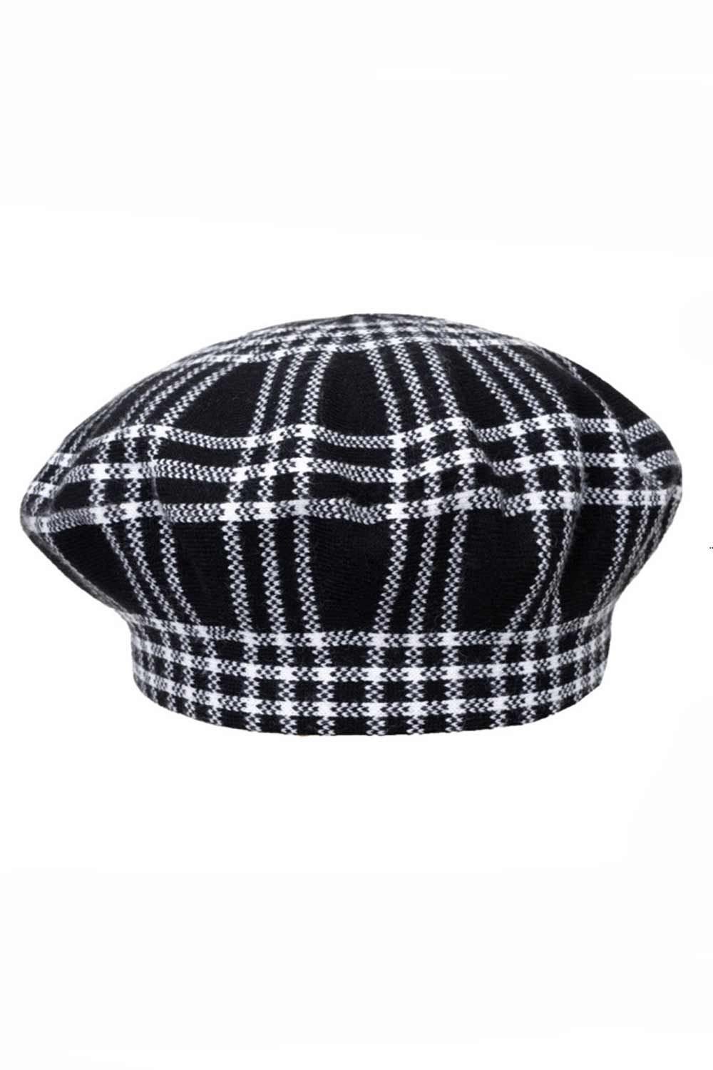 Marnie Classic Plaid Beret Hat | Stylish Winter Beret Hats for Women