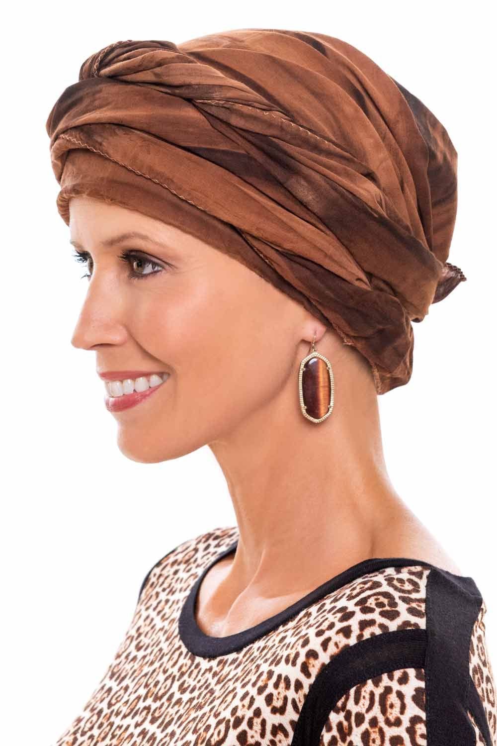 100% Cotton Long Rectangle Tie Dye Head Scarf for Women