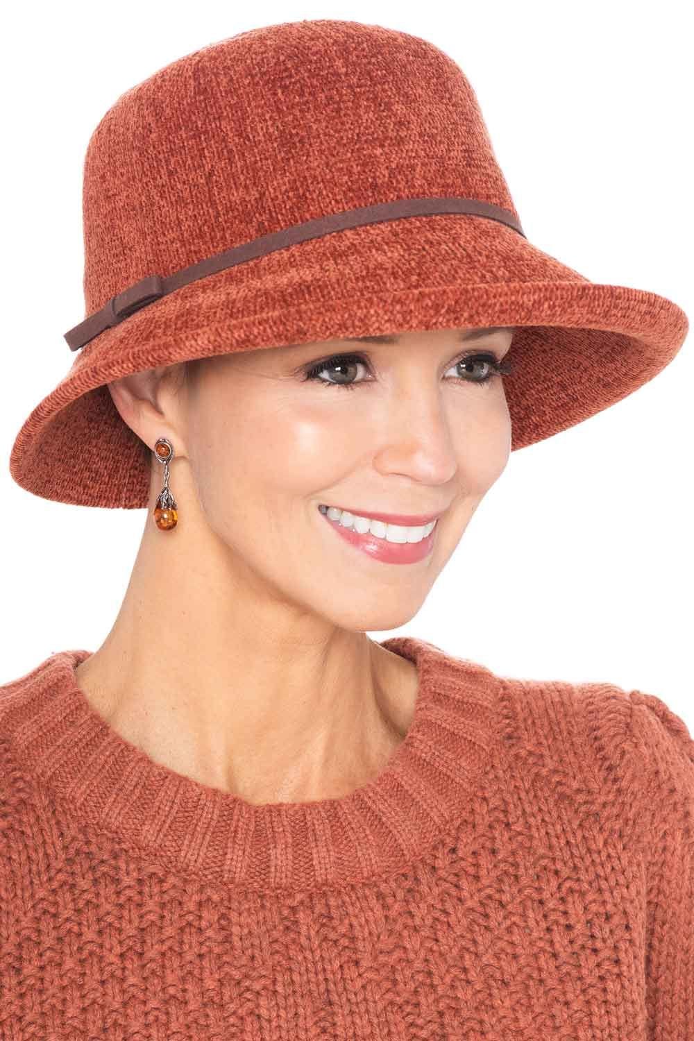 Pumpkin Chenille Bucket Hat | Fall and Winter Bucket Hats for Women
