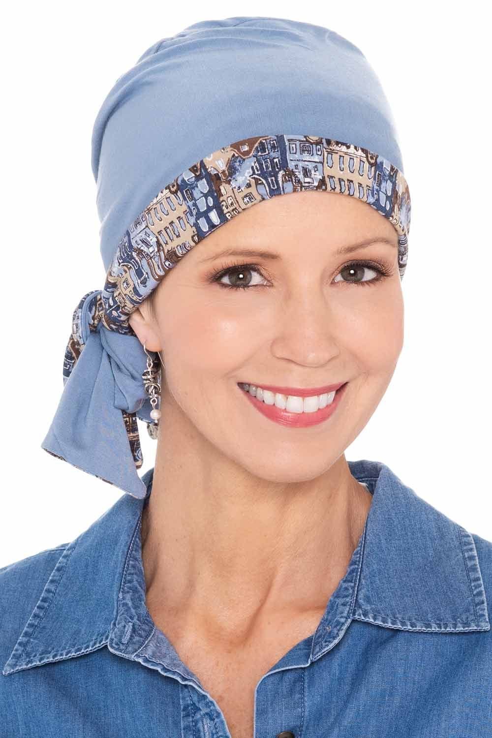 In A Snap Reversible Head Wrap | Bamboo Scarf & Cap