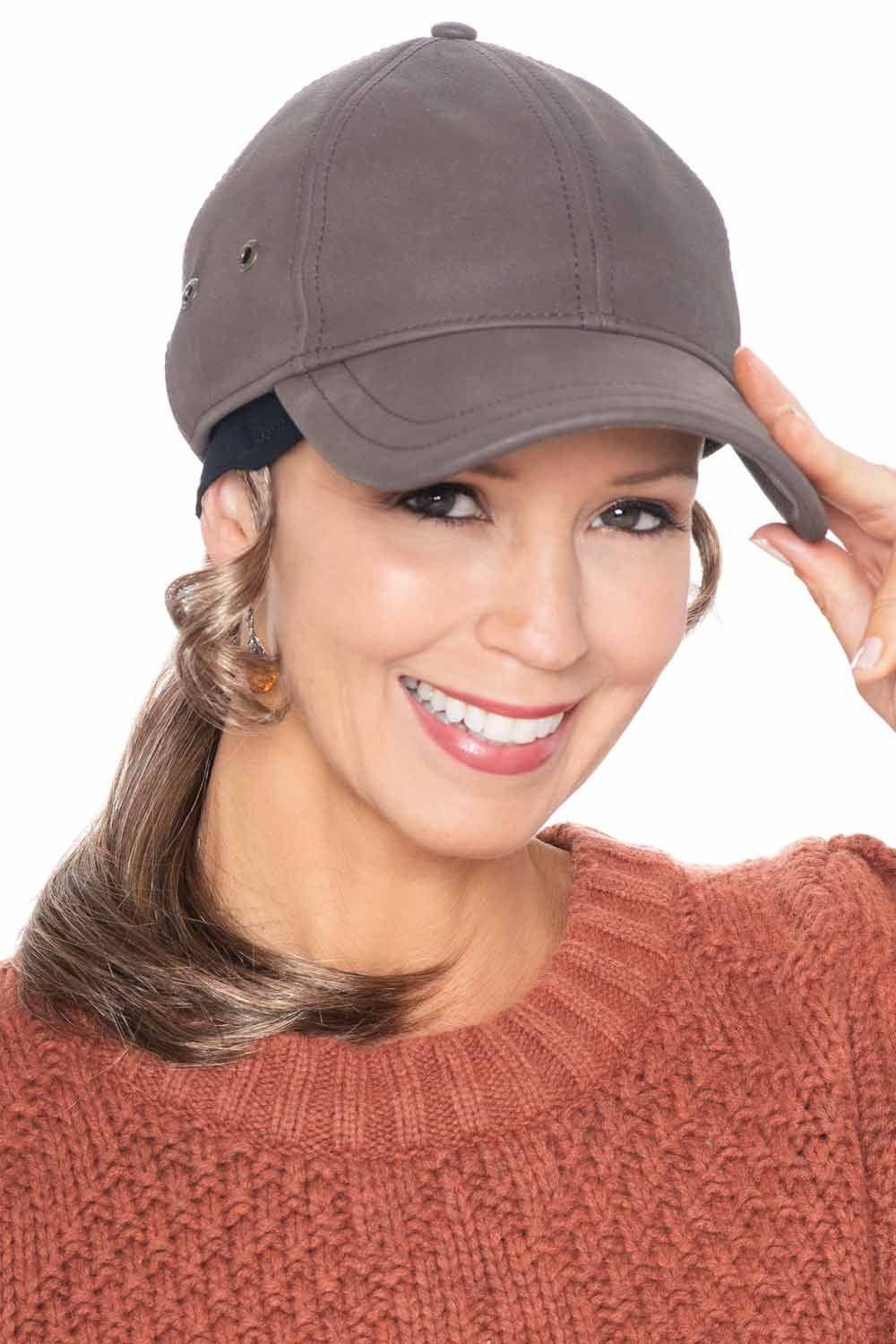 Women's Stetson 100% Leather Baseball Cap | Stylish Baseball Caps for Women