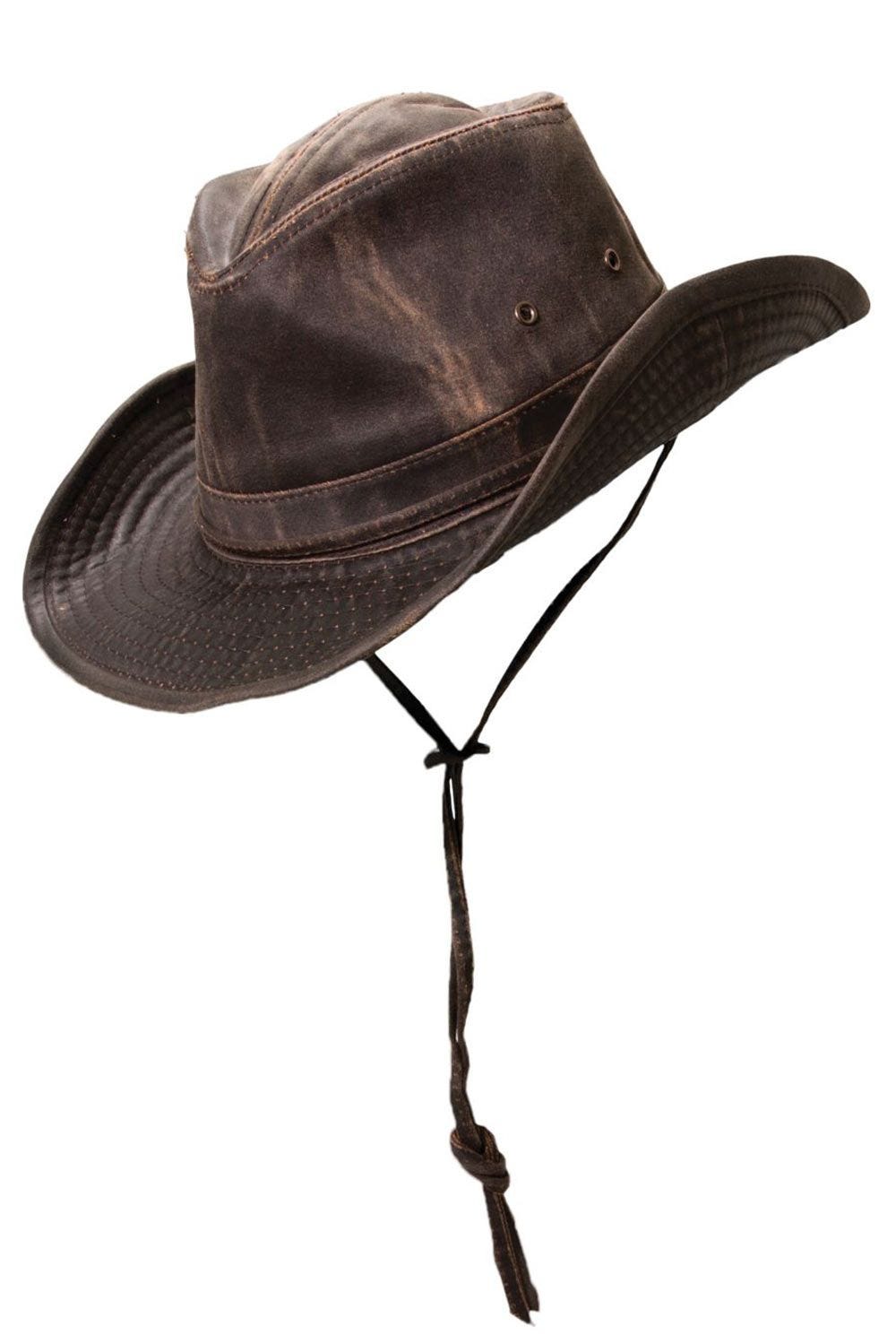 Aussie Hat | Weathered Cotton Outback Hat for Men | UPF 50+