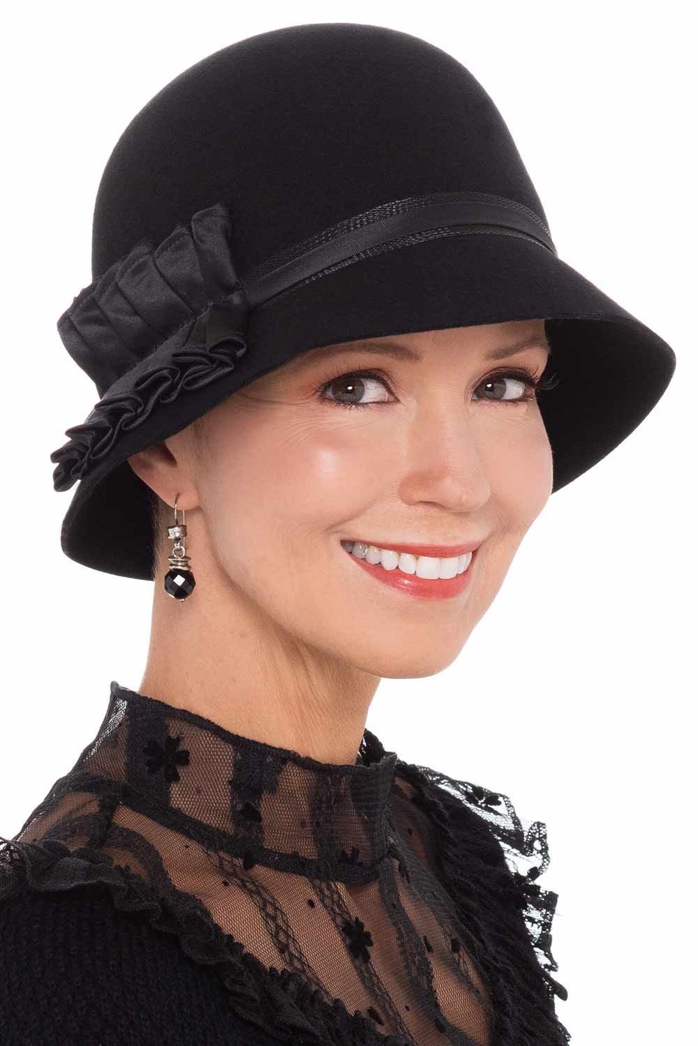 Emaline Wool Felt Cloche Hat | Wool Hats for Women