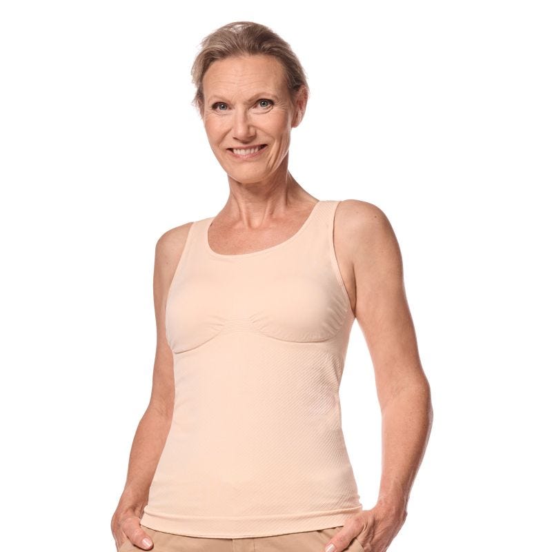 Liane Pocketed Lymphedema Recovery Top by Amoena | CuraLymph™ Comfort ...