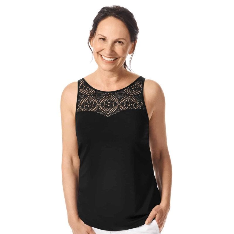 Summer Camisole Top by Amoena | Pocketed Mastectomy Bra Tank with Built ...