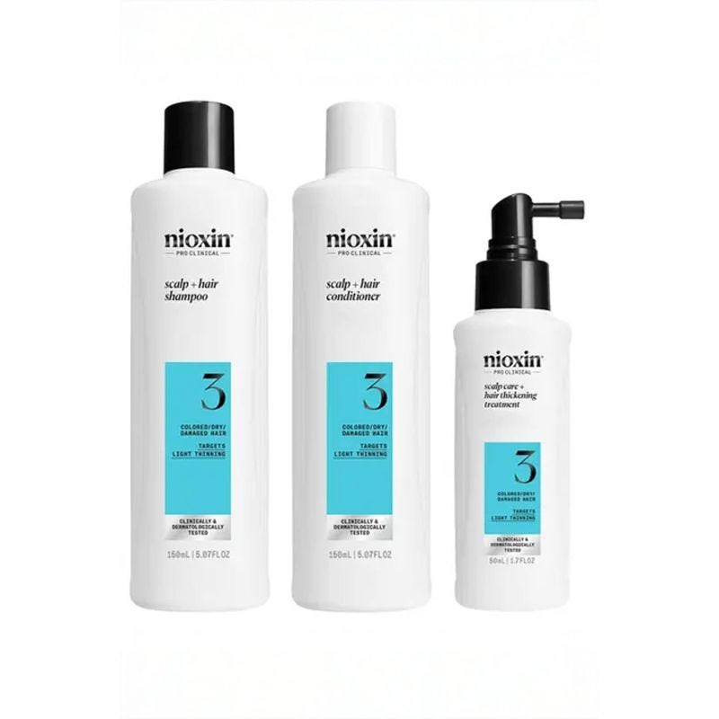 Nioxin System 3 Kit for Colored, Light Thinning Hair | Hair Thickening ...