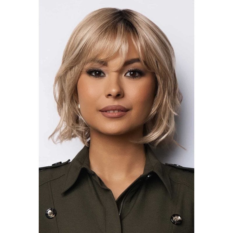 Brann Wig by Rene of Paris | Short Wavy Bob Lace Front Wig