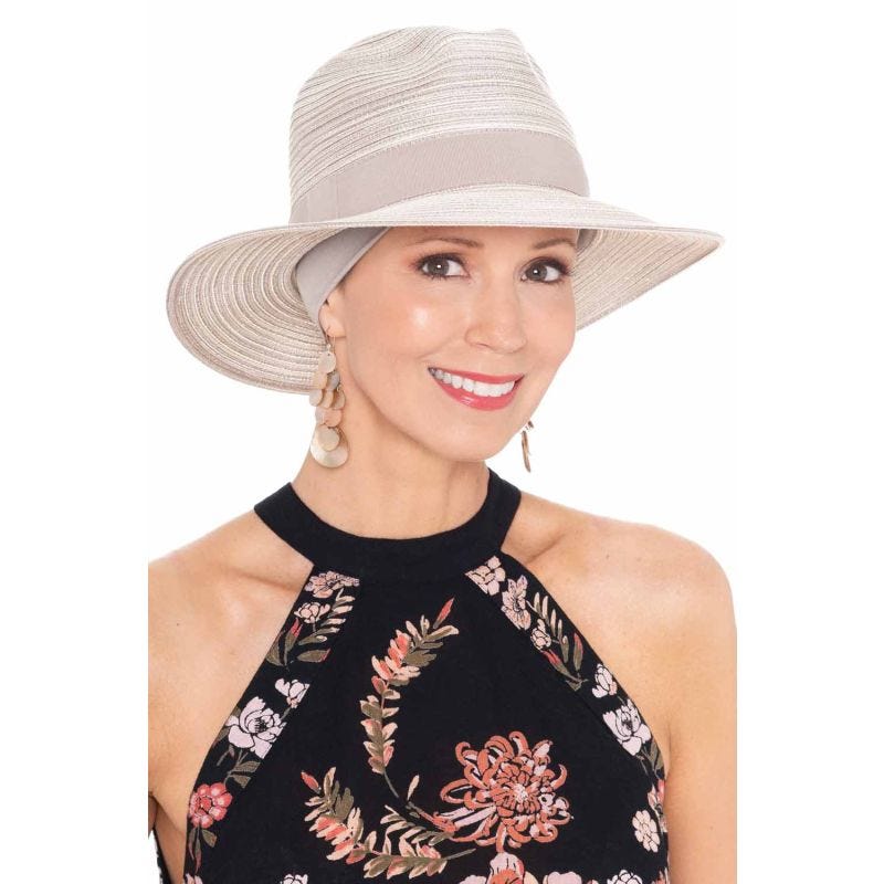 Striped Inara Fedora Hat | Chic Sun Protection Hats for Women