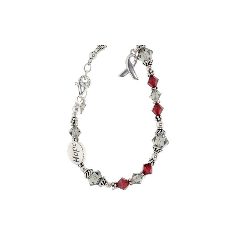 Multiple Sclerosis Awareness Bracelet | MS Sterling Silver & Swarovski ...