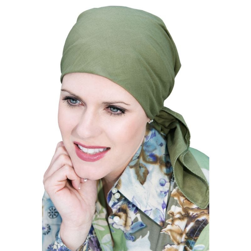 FACTORY SECONDS: Certified Organic Cotton Head Scarf - 28 Square