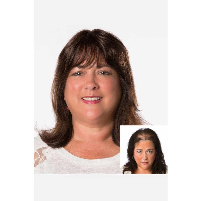 Faux Filler Straight Hair Topper by Toni Brattin | Heat Resistant