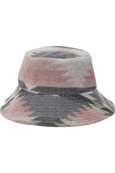 Aztec Bucket Fleece Lined Hat | Cozy Winter Hats for Women