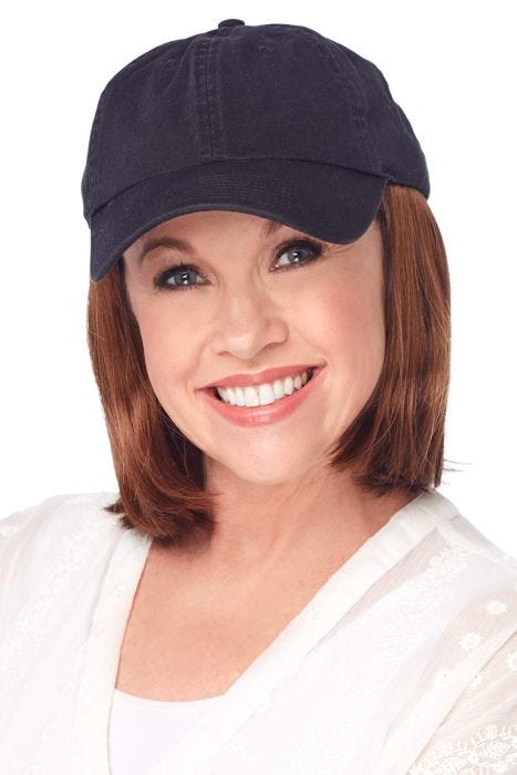 Baseball Cap with Hair | Cardani Iconic Bob Baseball Hat with Hair