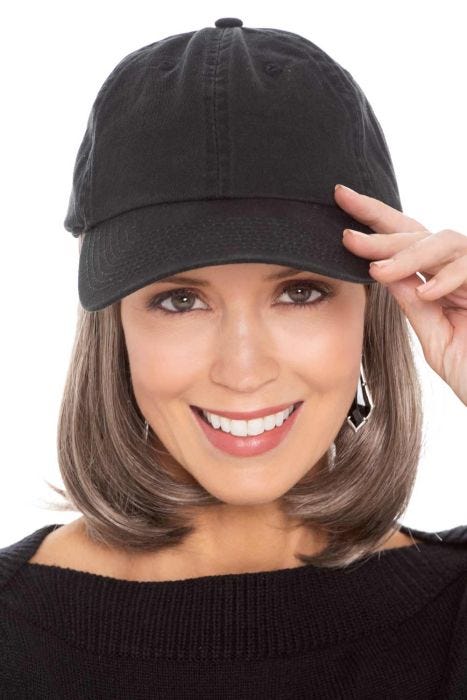 Baseball Cap with Hair | Cardani Iconic Bob Baseball Hat with Hair