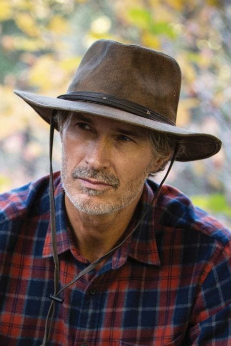 Darryl Distressed Twill Outback Hat | All Weather Outback Hats for Men ...