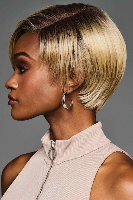 Jayla Wig by Kim Kimble | Asymmetrical Short Wig with Lace Front ...