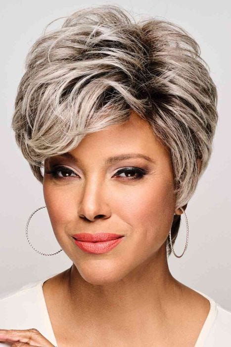 Simone Wig by Kim Kimble | Short Layered Curly Wig, Lace Front, Heat ...