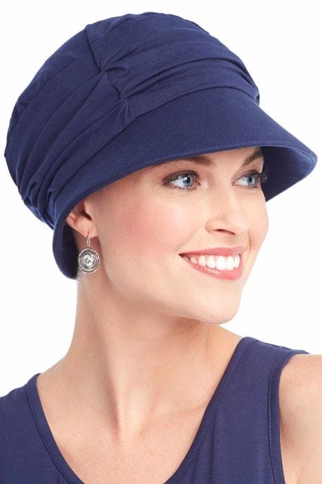 Vizor Hat | Lauren UPF 100% Cotton Newsboy Hat with Visor