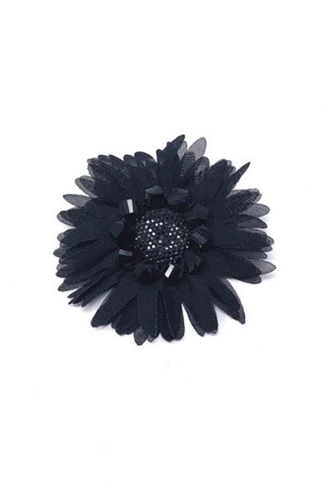 Beaded Flower Clip | Embellished Hair & Scarf Accessory