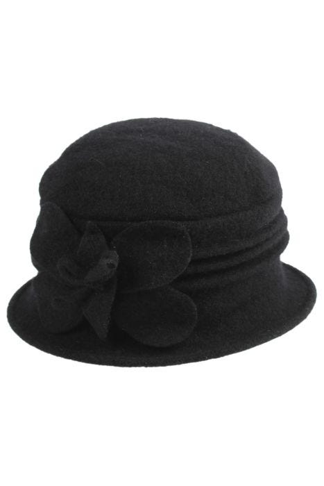 Morena Wool Floral Cloche Hat | Wool Cloche Hats for Women