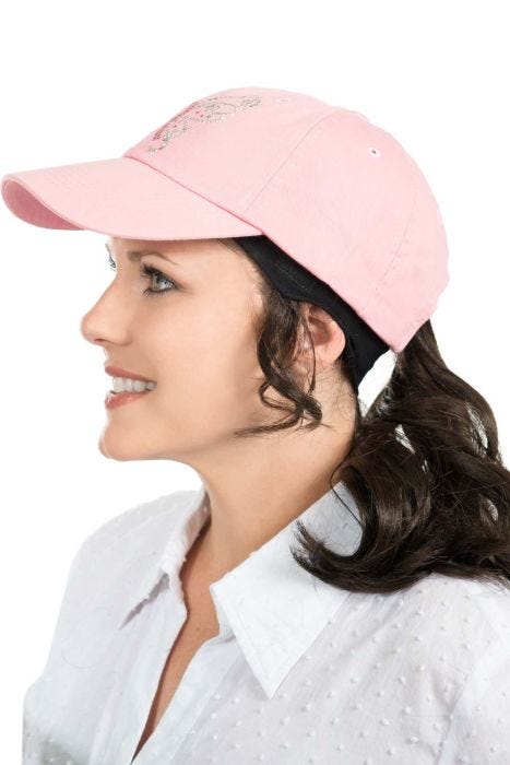 Hat with Ponytail Attached | Ponytail for Baseball Caps