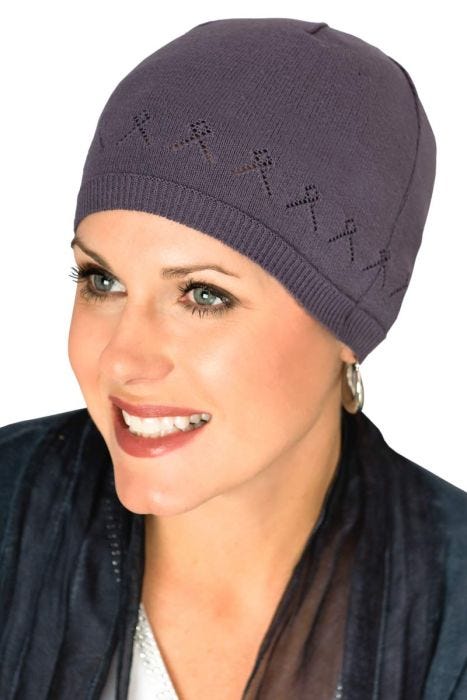 Ribbon Beanie Caps for Chemo