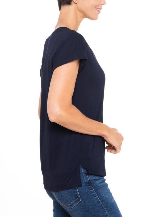 Tammy Short Sleeve Chemo Port T Shirt by Cardani