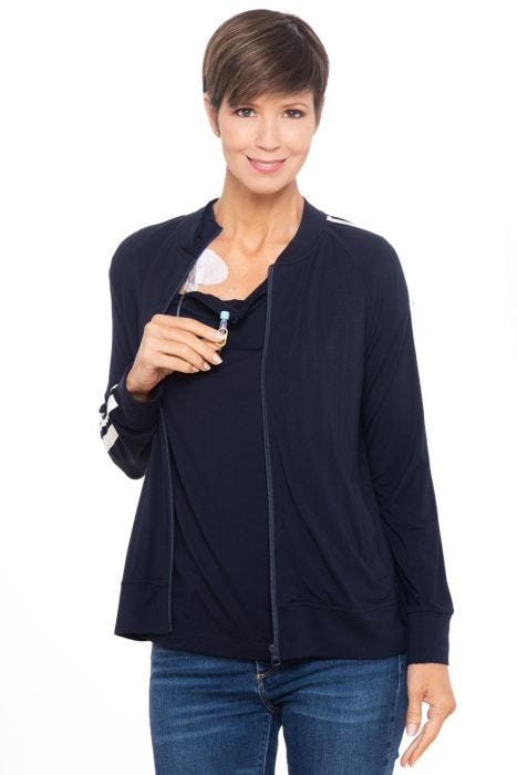 Tammy Short Sleeve Chemo Port T Shirt by Cardani