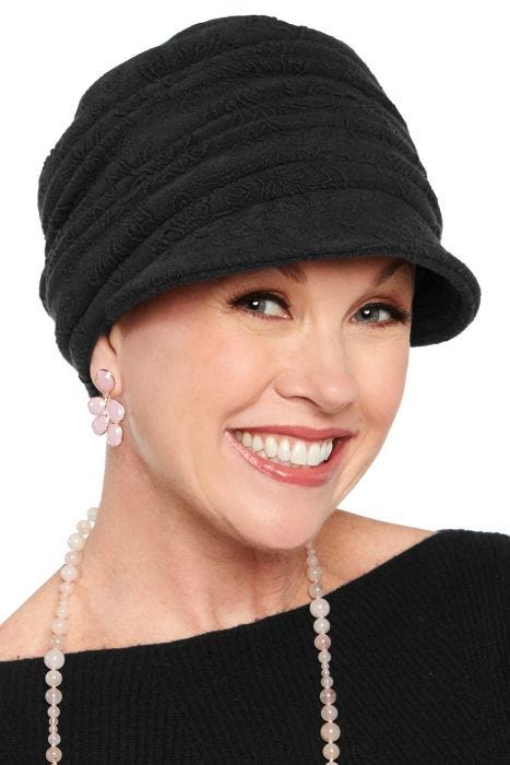 Textured Hannah Newsboy Hat by Cardani Headwear