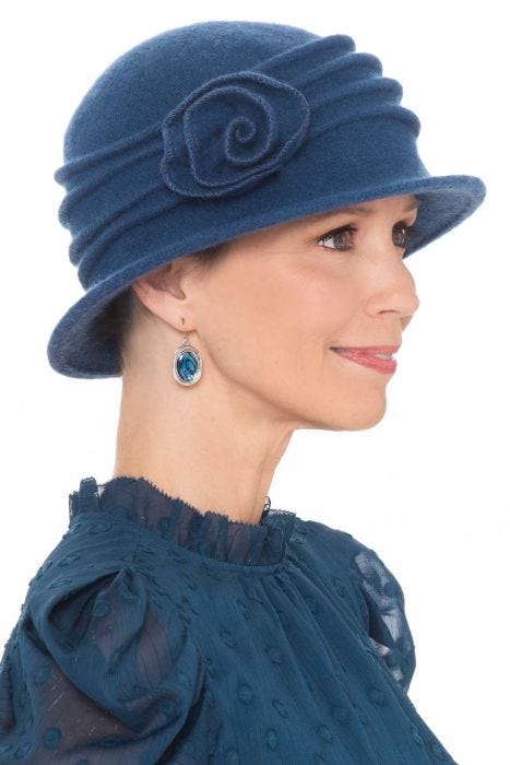 Wool Kennie Cloche Hat | Winter Cloche Hat for Women