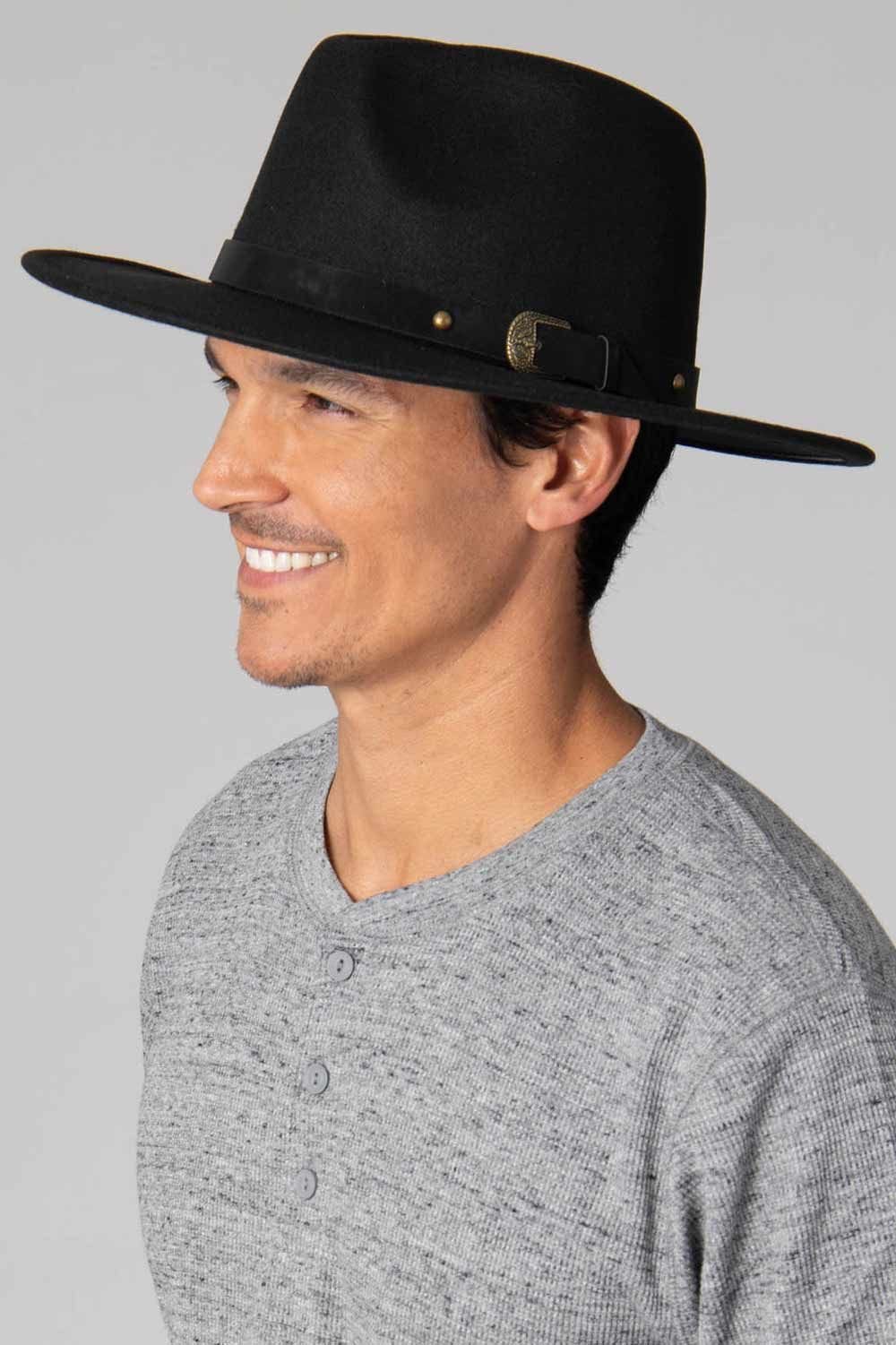 Walker Western Felt Fedora Hat | Stylish Fedora Hats for Men