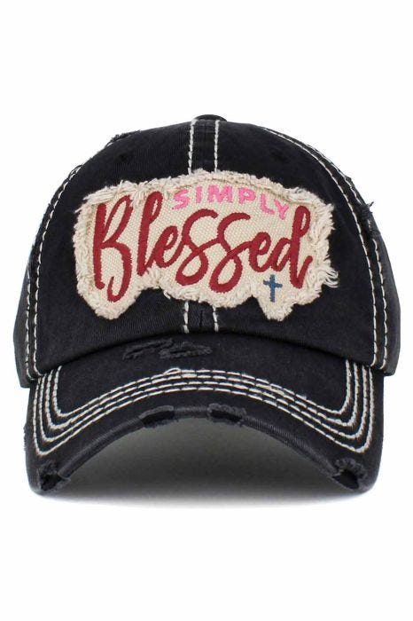 Simply Blessed Vintage Baseball Cap | 100% Cotton Baseball Caps for Women