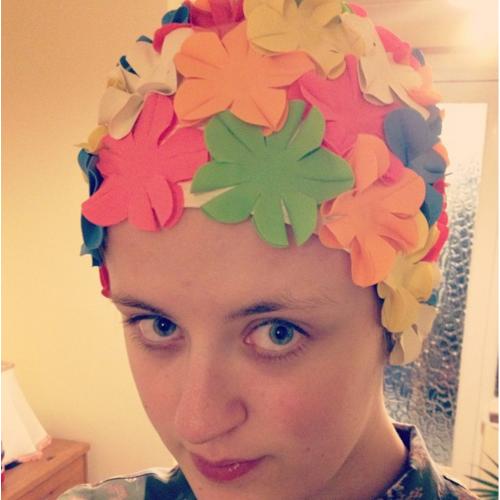 Flower Swim Cap | Floral Bathing Cap with Flowers